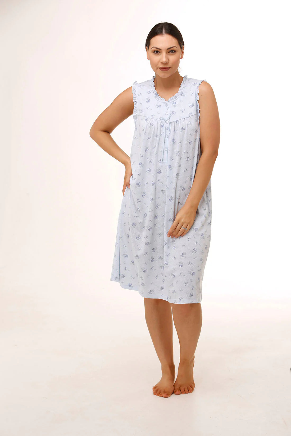 Sleeveless Carnation Nightie | Plus Size Sleepwear | Schrank